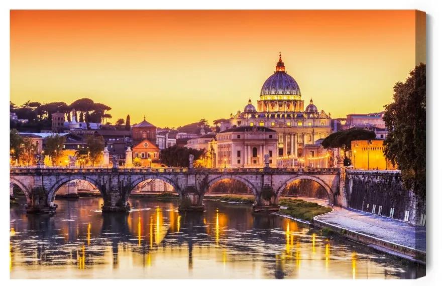 Obraz Řím Ve Večerních Hodinách Nedostatek Nedostatek Plátno Canvas 90x60