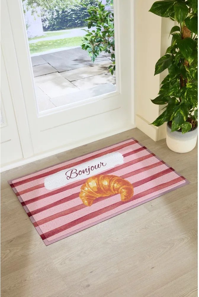 Rohožka z PVC 40x70 cm Croissant Bonjour – Artsy Doormats