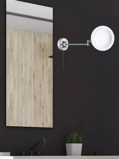 Searchlight 1456CC Zvětšovací polohovatelné zrcadlo s LED osvětelním MIRROR IP44, spínač