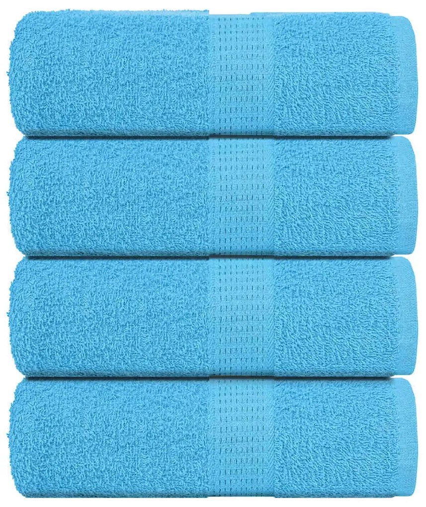 Ručníky pro hosty FROGN 4 ks tyrkysové 30x50 cm 360 g/m² 136972