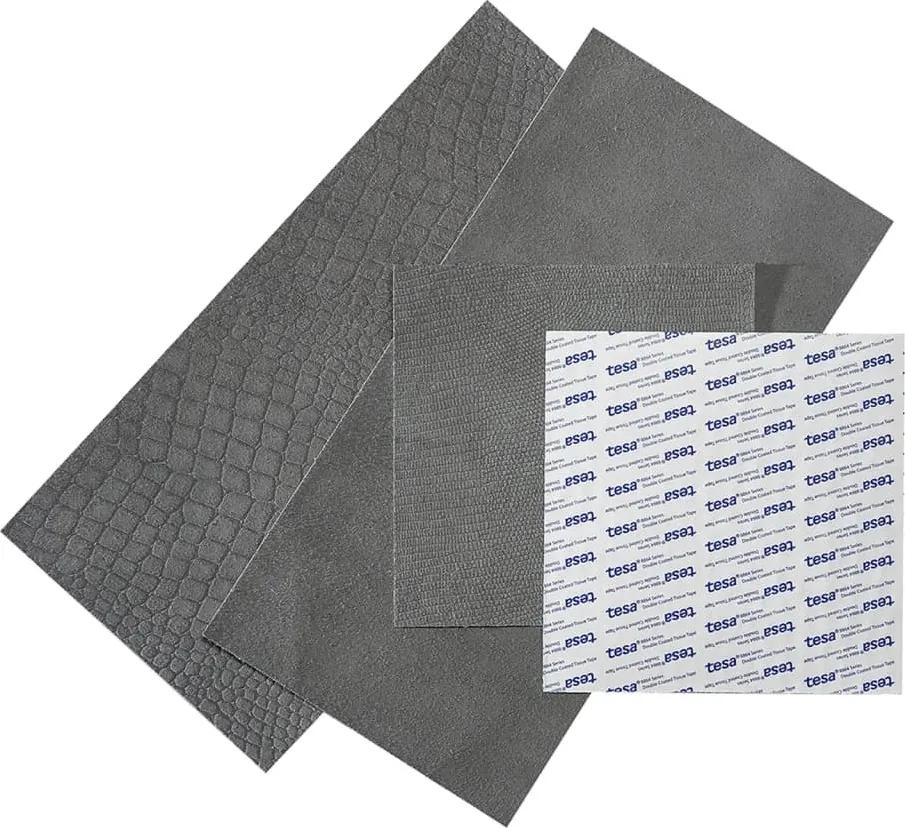 WallArt Kožené nástěnné panely Argyle 32 ks [440937] Barva: bluish grey