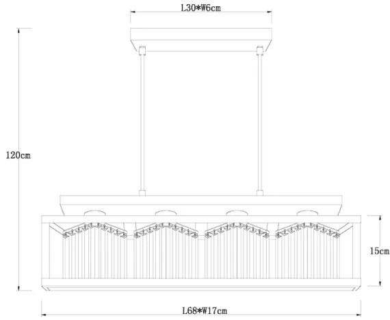Globo 15697-4H - Lustr na lanku MATHILDE 4xE27/40W/230V