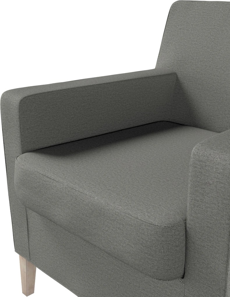 Potah na křeslo IKEA Karlstad barva šedá látka pletený vzor