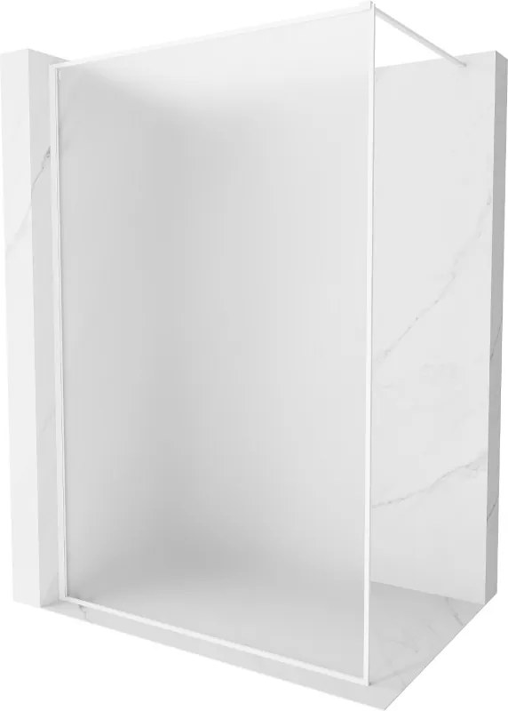 Mexen, Mexen Kioto-XF sprchová stěna s rámem 70 x 202 cm, matná 10 mm, bílá - 800-070-104-20-30-X