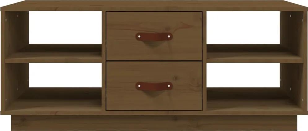 vidaXL Konferenční stolek 100 x 50 x 41 cm masivní borové dřevo [818273] Barva: Bílá