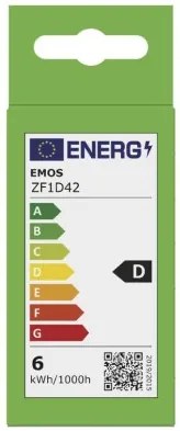 Emos lighting LED žárovka Filament Mini Globe / E14 / 5,9 W (60 W) / 806 lm / teplá bílá 1525731253