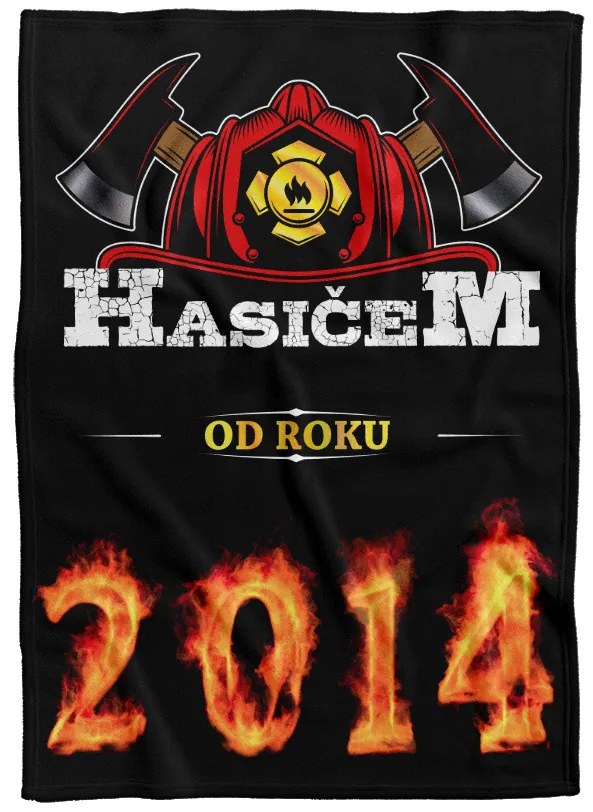 Deka Hasičem od roku (rok: 2014, Podšití beránkem: NE)