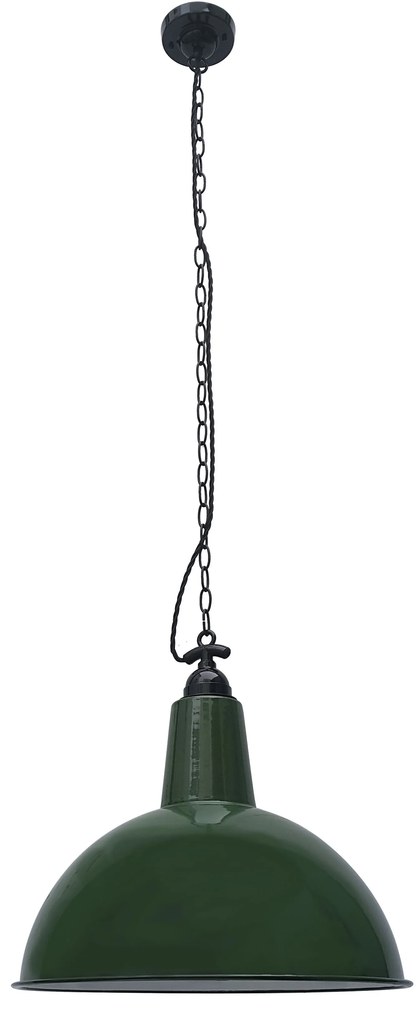 Faro Barcelona 62801 závěsná lampa LOU zelená, 1xE27, 52cm