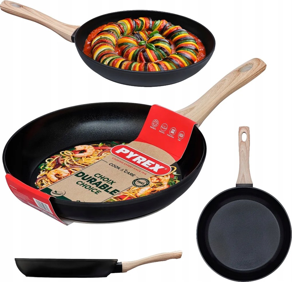 Nepřilnavá keramická pánev Pyrex Cook&care 28 cm, indukční plyn
