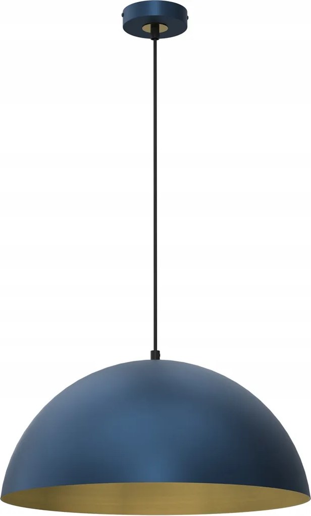 Závěsná lampa Beta Navy Blue/gold 1xE27 45 cm