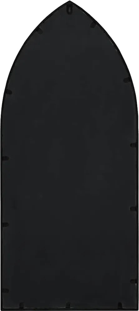 Zrcadlo černé 100 x 45 cm železo do interiéru 3093512