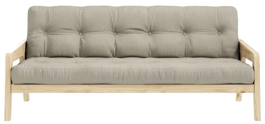 Béžová rozkládací pohovka 204 cm Grab - Karup Design