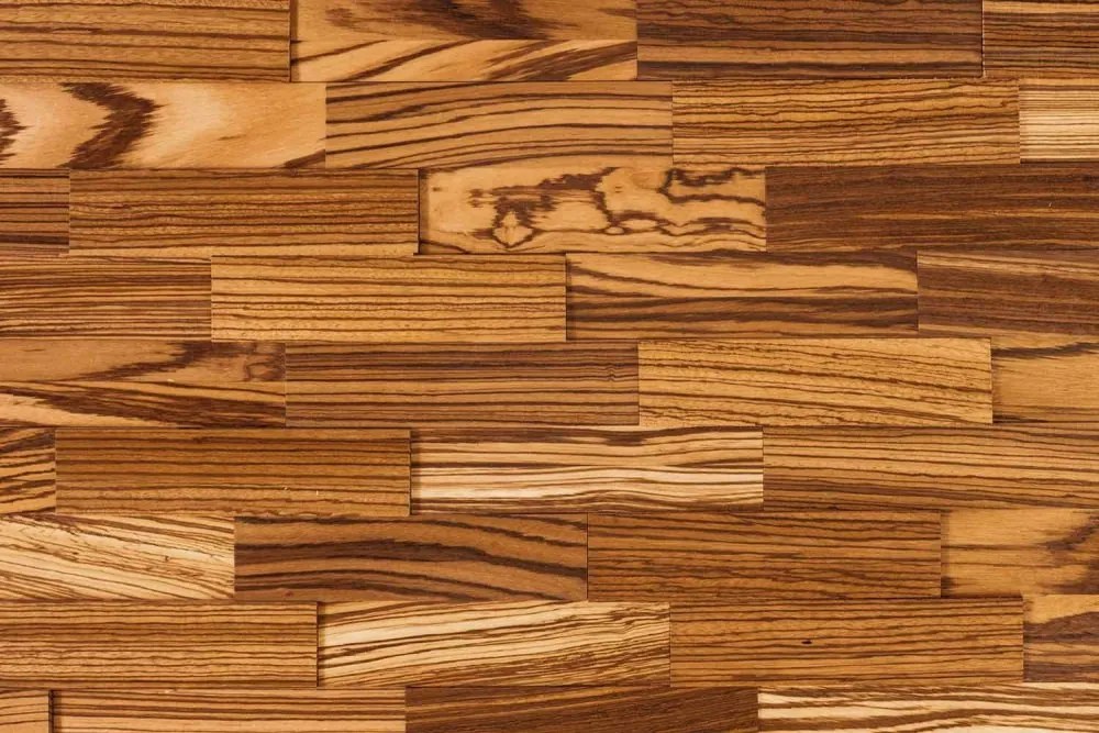 ZEBRANO 200 (200 x 50 mm) - dřevěný obklad, lamela 3D Broušený - olejovaný