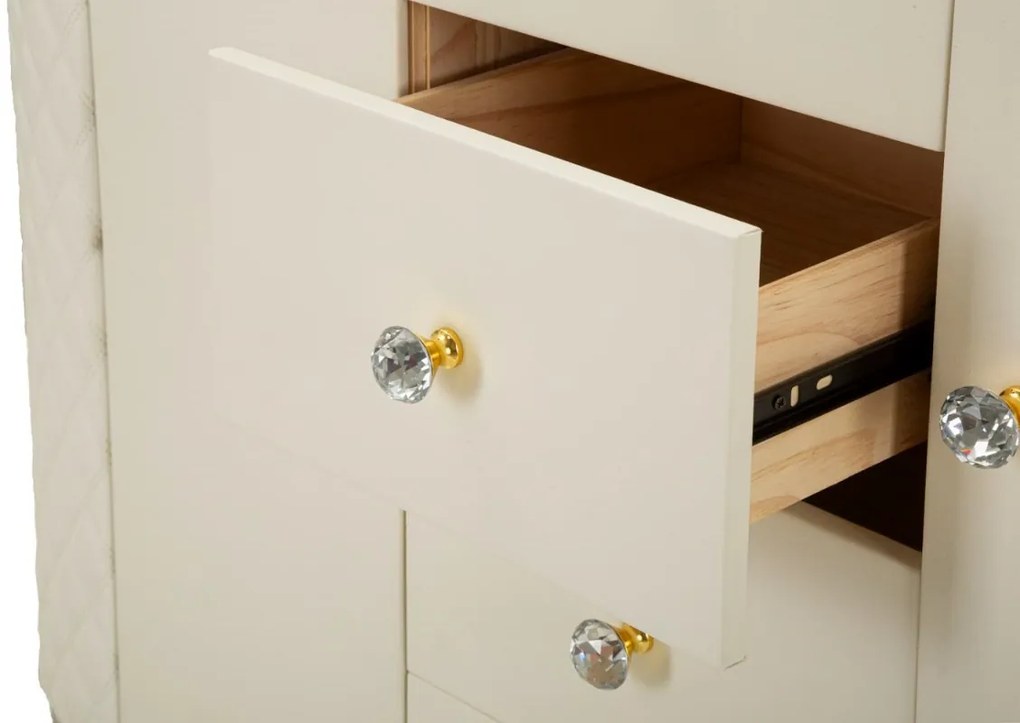Designová komoda Pembroke 120 cm bílá