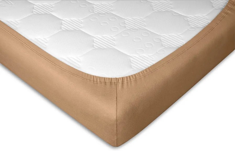 Dadka Jersey prostěradlo světle hnědá B  Jersey prostěradlo světle hnědá 60x120x10 cm