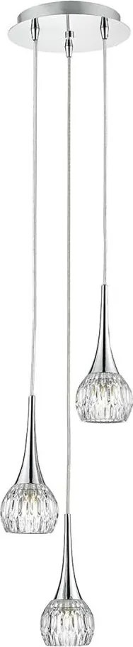 Där Lighting LYA0350 - Lustr na lanku LYALL 3xG9/40W/230V lesklý chrom