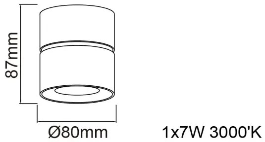 Minimalistické bodové svítidlo Mone černá