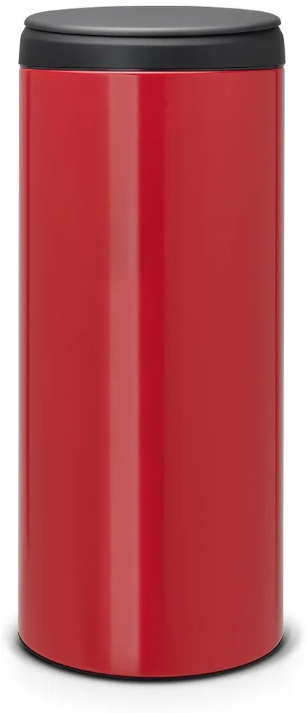 Koš Brabantia Flipbin - 30 l, zářivě červená/tmavé víko 106903