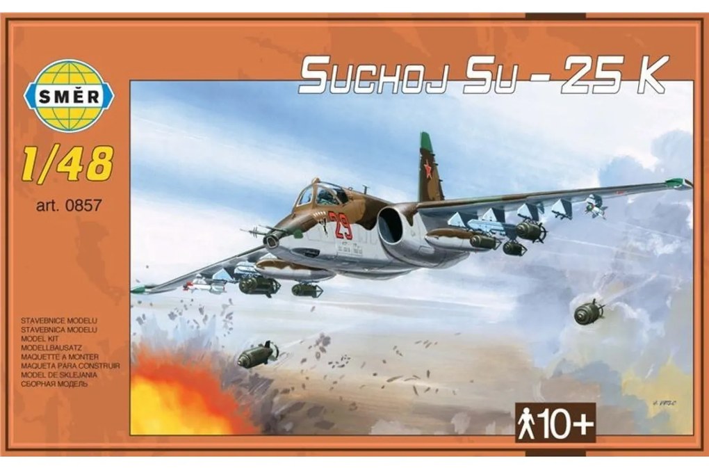 Plastikový model směr model kit 0857 letadlo – suchoj su-25 k