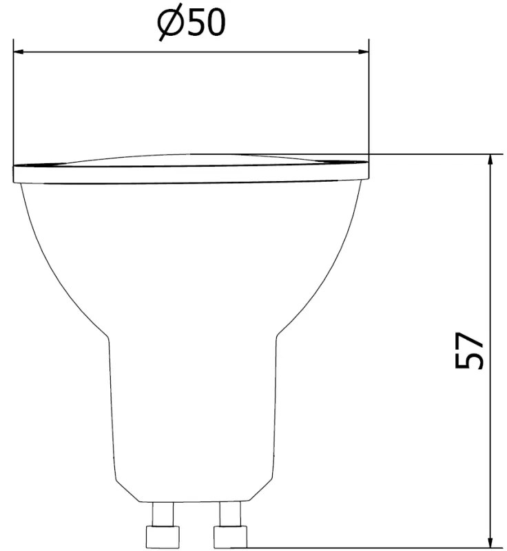 Mexen Nova, LED žárovka GU10, 7W, studená - 6500K, 735 lm - L107-GU10-0765-01