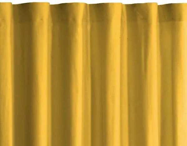 INKU Sametový závěs ELEGANCE - G3 - dandelion - Jasně žlutá