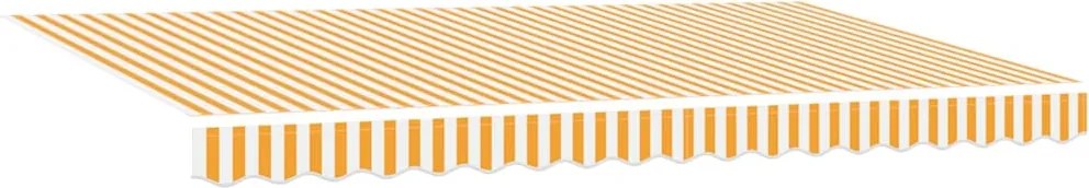 Rám markýzy Žlutá a bílá 350 x 200 cm 3329644