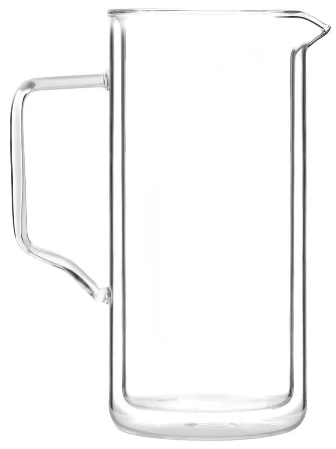 Dvoustěnný džbán z borosilikátového skla Vialli Design, 1 l