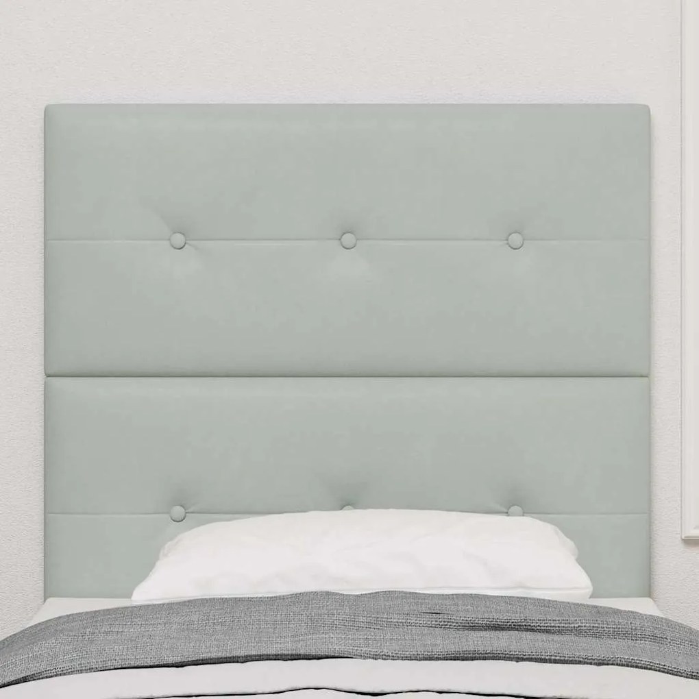 Čelo postele Světle šedá 80 cm samet 3337789