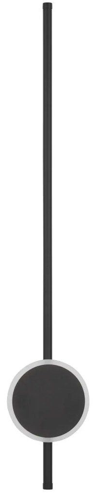 Nova Luce nástěnné LED svítidlo Clock - černá, 800 mm, 22 W LED