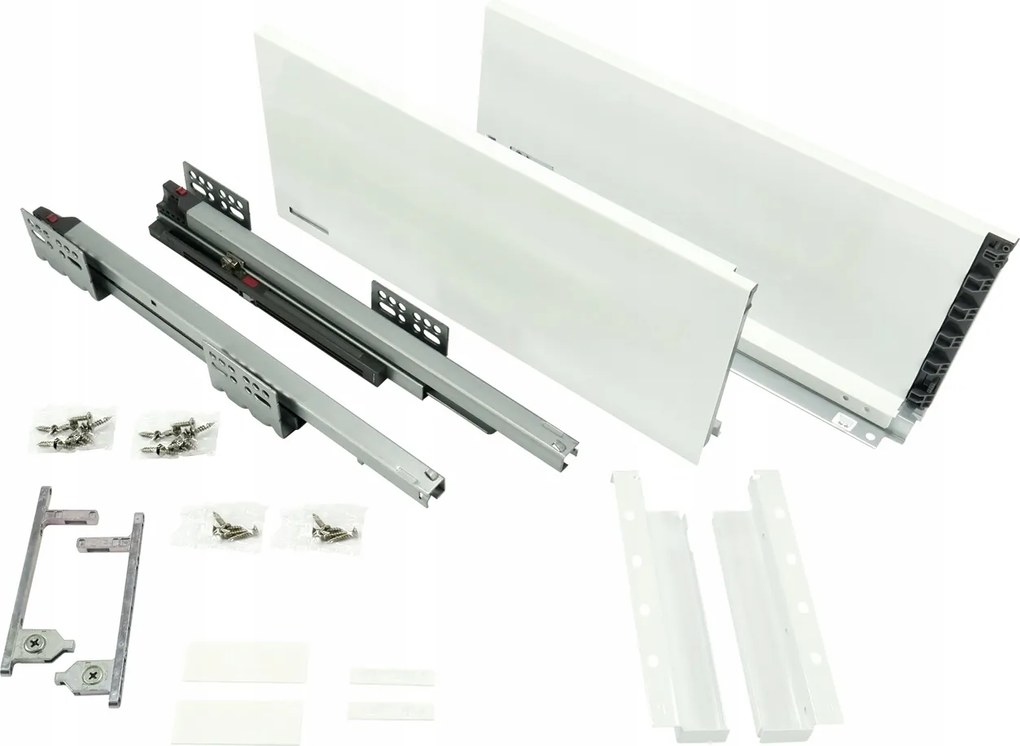 Šuplík Bílá S Tenkým Bokem Futura 30 CM H172 Vysoká 40 Kg 80 Tisíc Cyklů