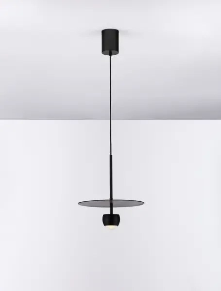 LED černé designové svítidlo Edem