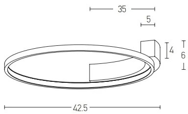 Zambelis 2075 - LED Nástěnné svítidlo LED/25W/230V pr. 42,5 cm bílá