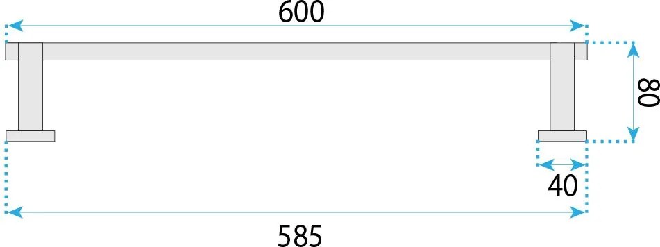 Koupelnový věšák REA ORI 39101 zlatý kartáčovaný