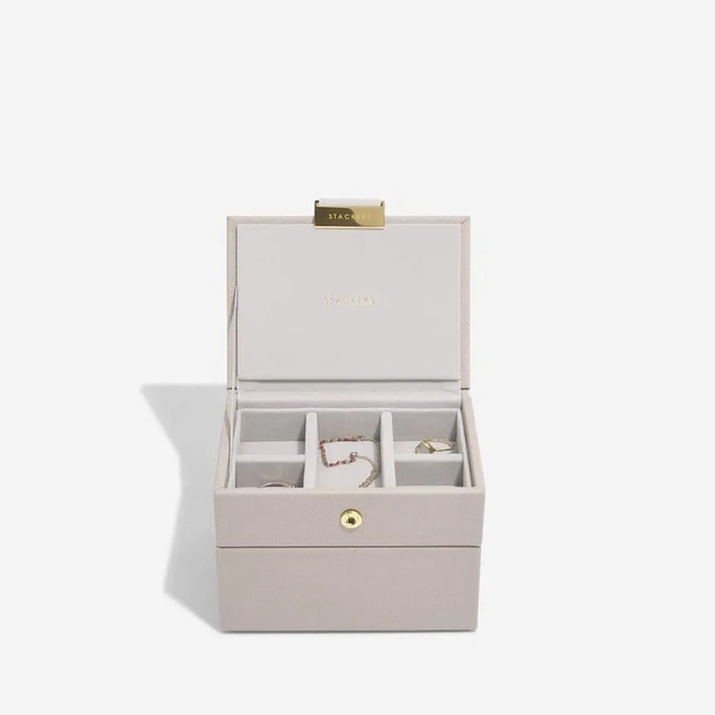 Stackers, Mikro krabička na šperky Micro Jewellery Box Taupe | šedobéžová 76150