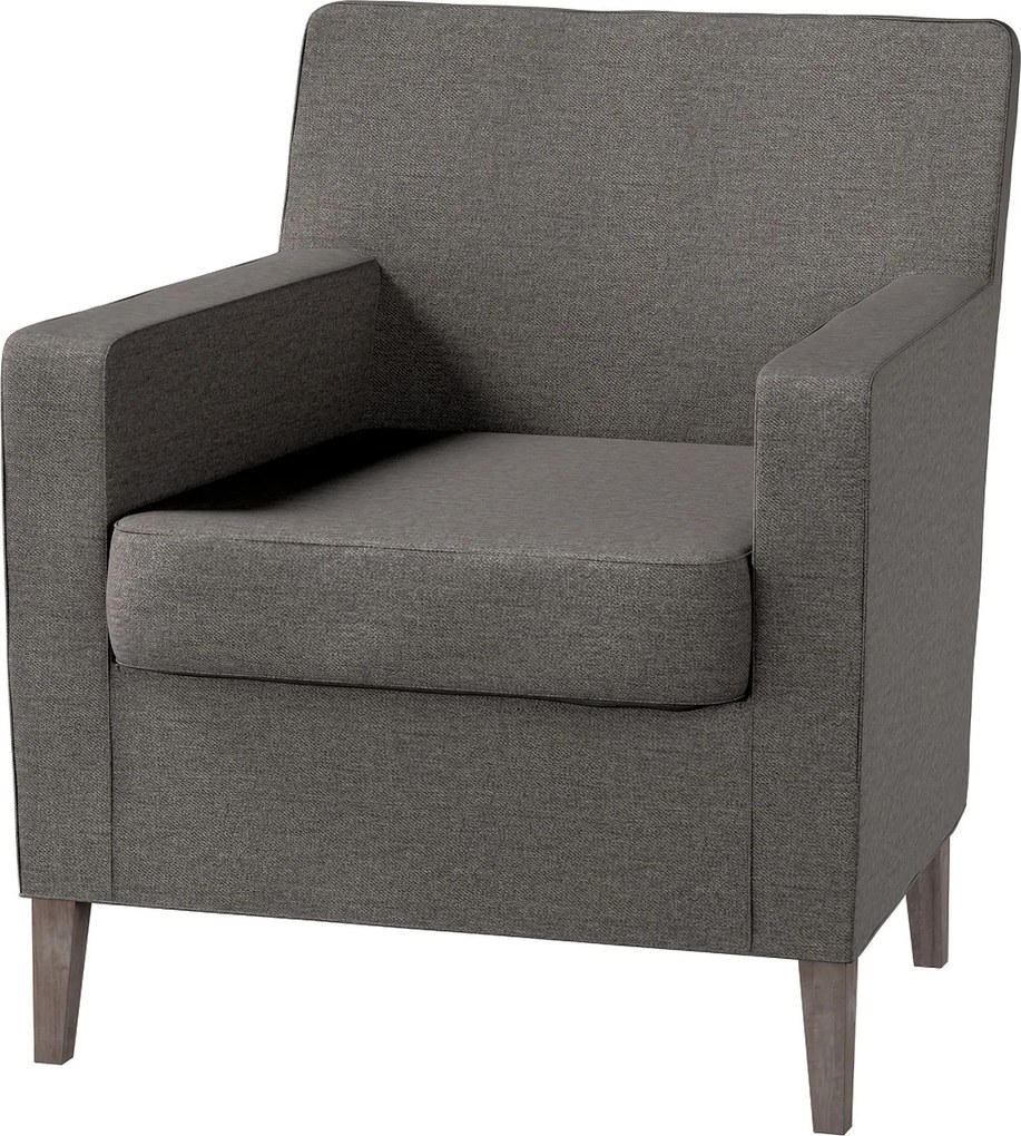 Potah na křeslo IKEA Karlstad barva šedá látka pletený vzor
