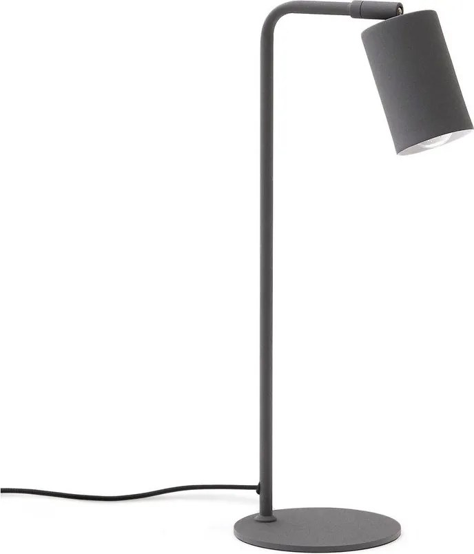 Černá kovová stolní lampa (výška 49 cm) Manie – Kave Home