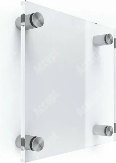 ACCEPT Dveřní tabulka Clear CL4 - rozměr 148 x 148 mm