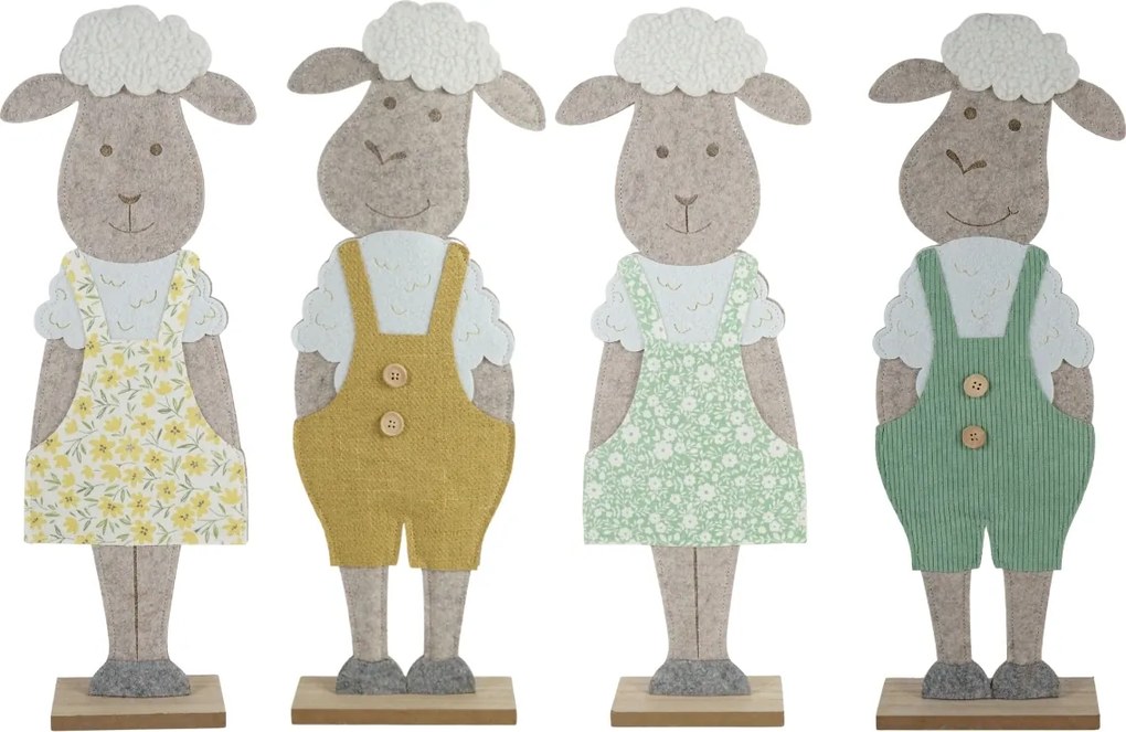 Velikonoční dekorace FELT SHEEP 50 cm - více barev Barva: Žlutá