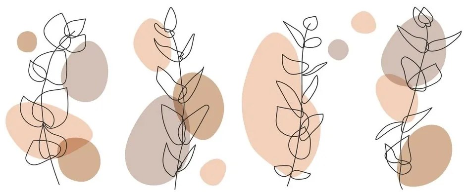Obraz minimalistické zátiší rostlinek - 60x40