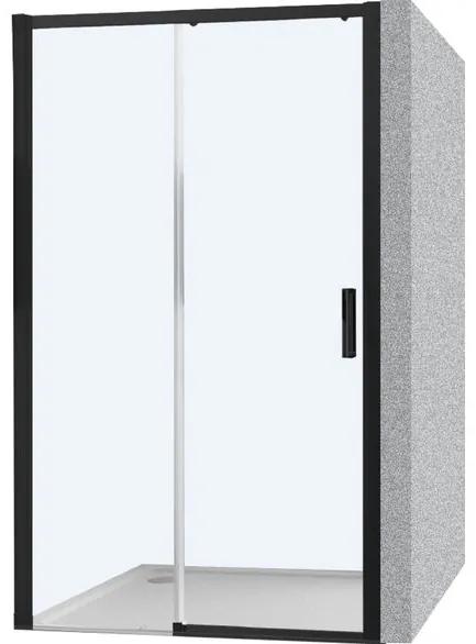 EBS Trend Easy Black Sprchové dveře 140 cm, levé, černá mat