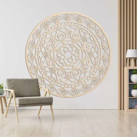 Dřevěná mandala na zeď – Symbol harmonie a pozitivní energie I SENTOP PR0176
