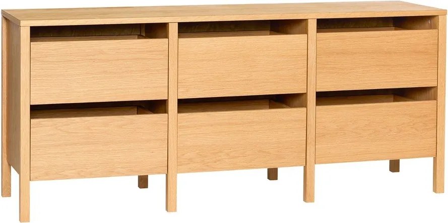 Komoda v dekoru dubu v přírodní barvě 150x65x40 cm Forma – Hübsch