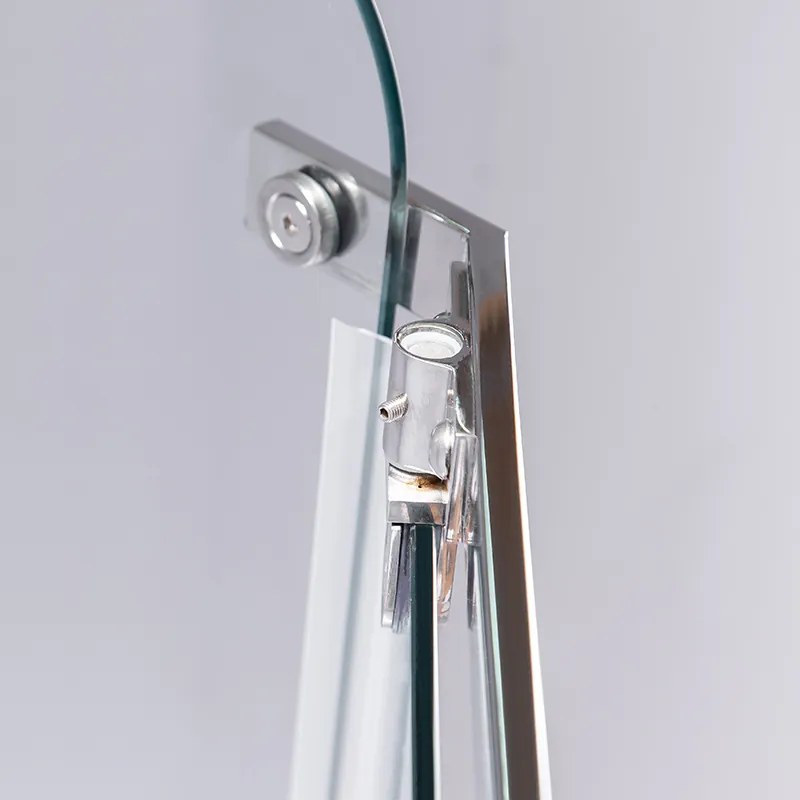 BPS-koupelny Pětiúhelníkový sprchový kout KZ91B 90x90 chrom/transparent - bez vaničky