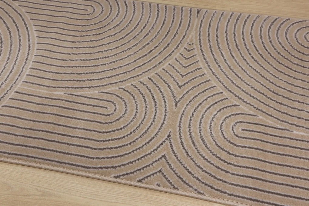 Alfa Carpets, Kusový koberec Thumbs ivory, 80x150, béžová, ložnice