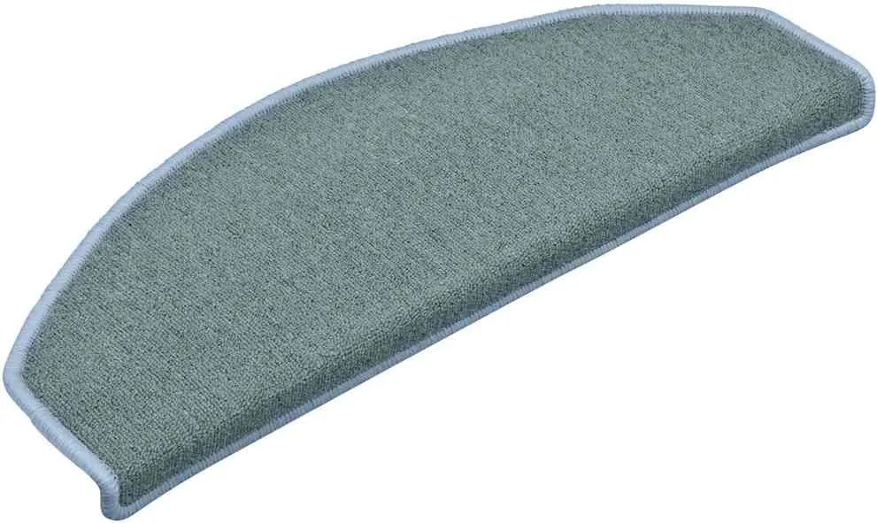 Schodové rohože 15 ks 65 x 24 x 4 cm mořská modrá půlkulaté velké 322363