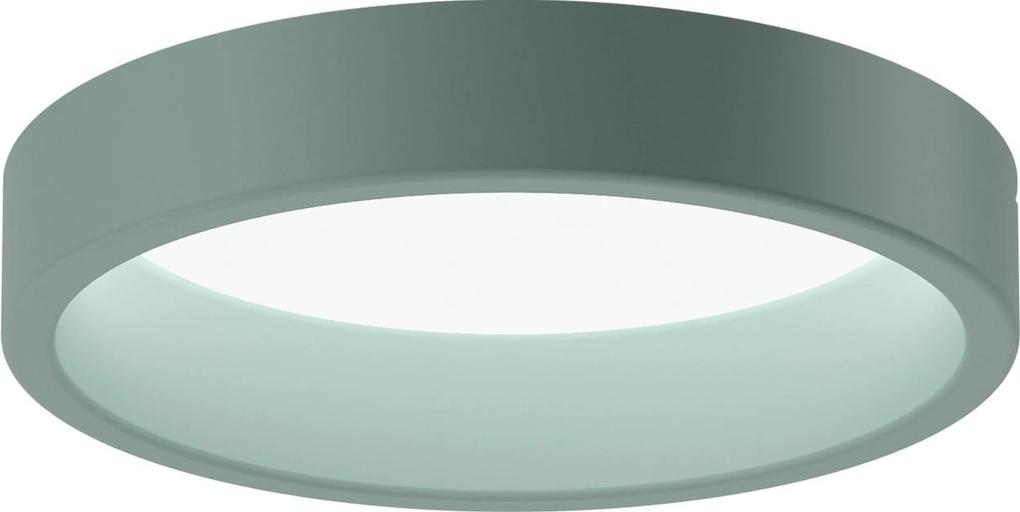 Stropní svítidlo Circle Semi Recessed LED 3000K 26,7 cm tlumená zelená