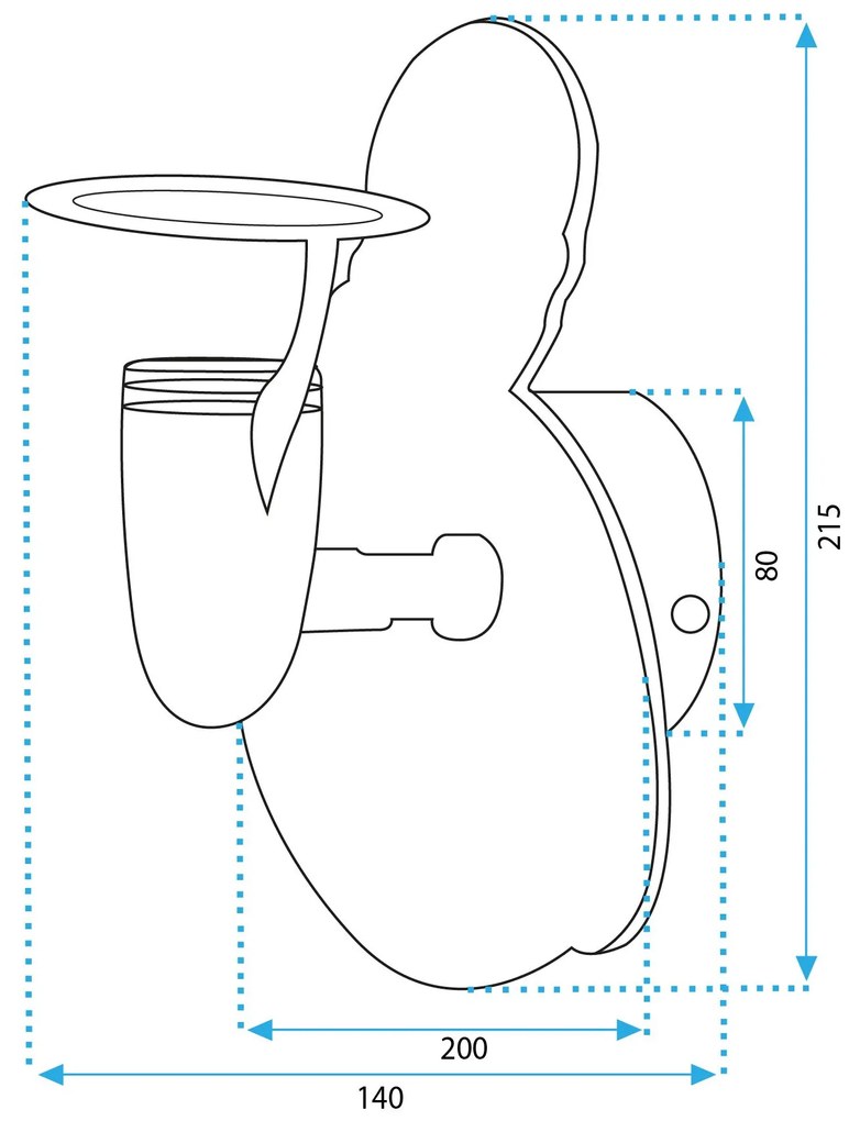 Toolight Nástěnné svítidlo PIRATE YELLOW 4717