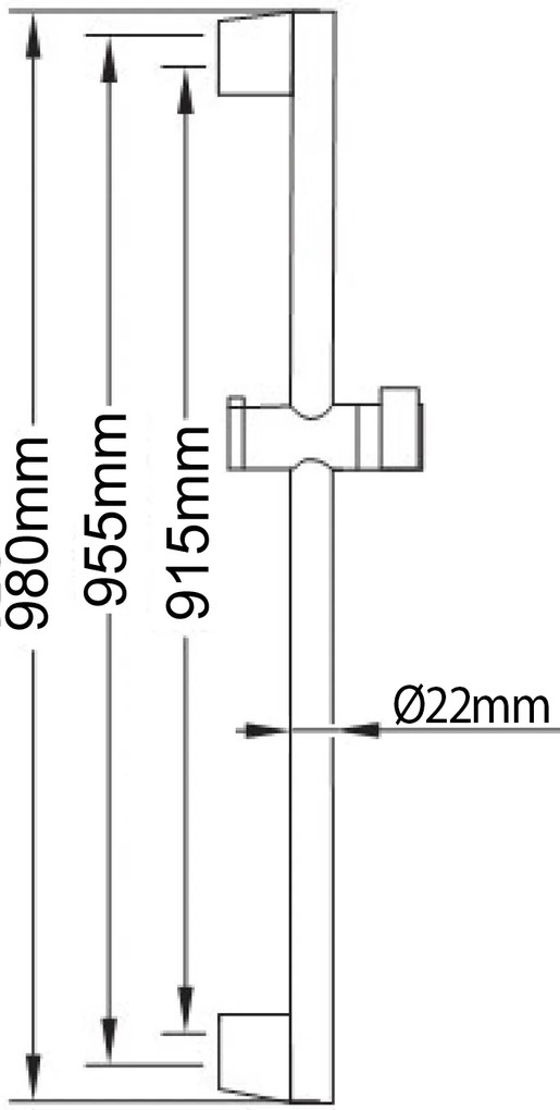 Sapho, AMY sprchová souprava, posuvný držák, 980mm, chrom, 1202-20