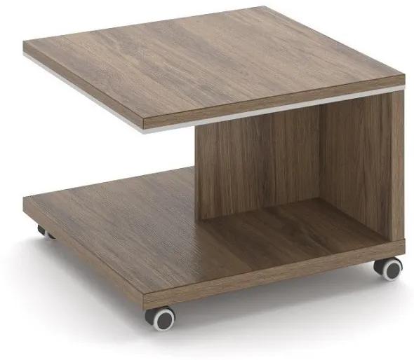 Mobilní konferenční stolek Top Office 70x70 cm Barva: Driftwood
