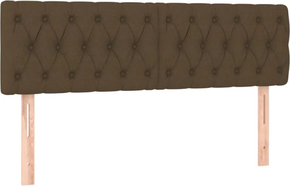 Box spring postel s matrací tmavě hnědá 160x200 cm textil 3130524